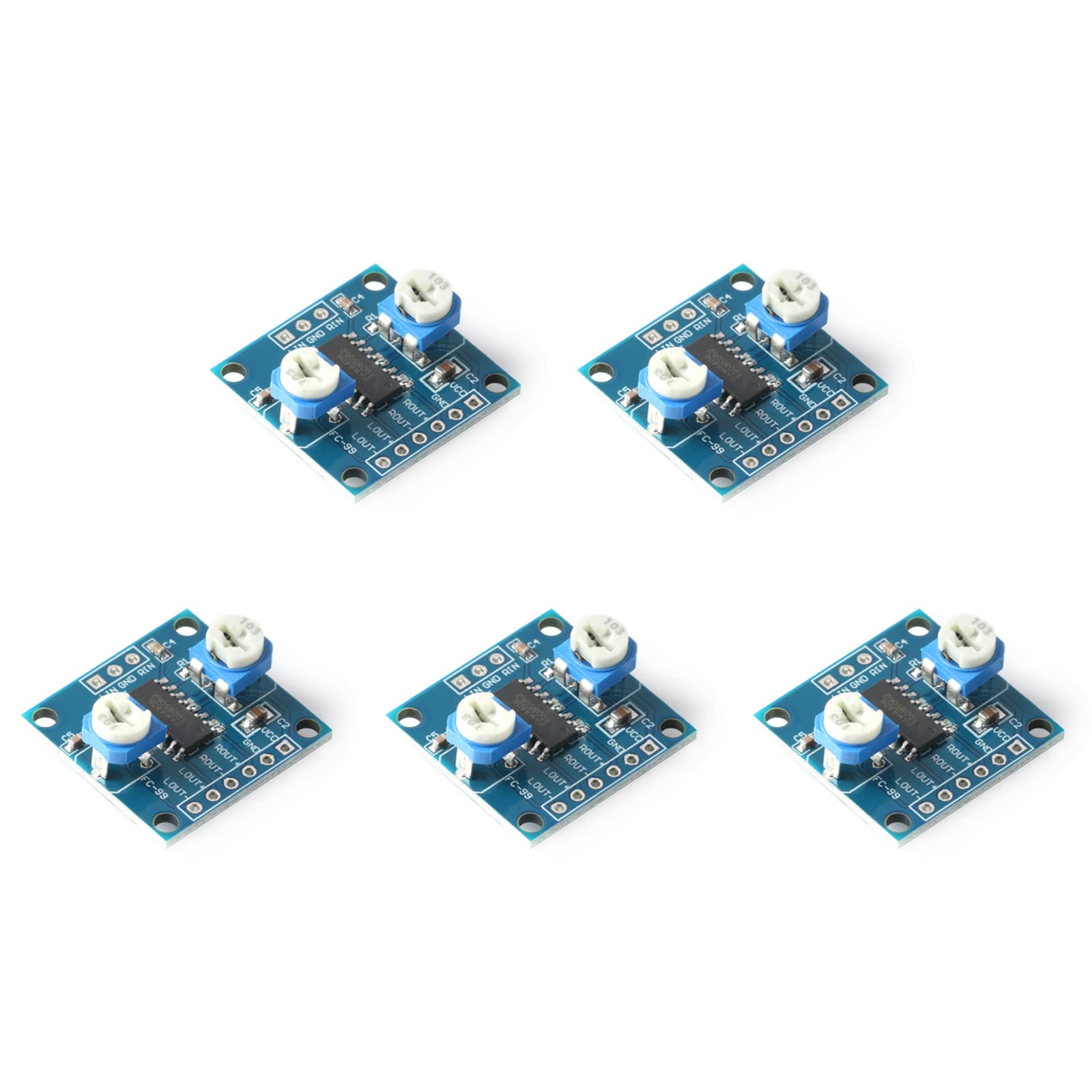 Amazon.com: JESSINIE 5Pcs PAM8406 5Wx2 Digital Amplifier Module Board ...