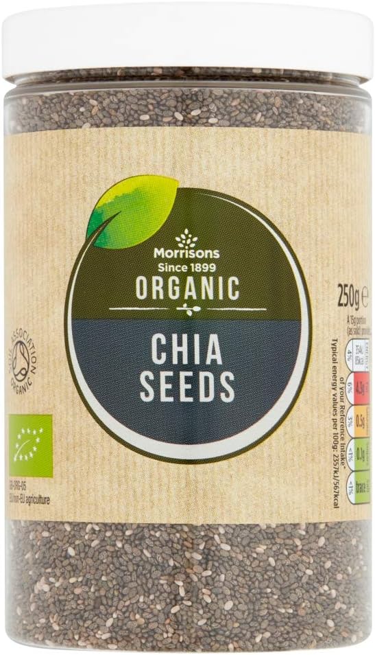 Morrisons Organic Chia Seeds, 250g : Amazon.co.uk: Health & Personal Care