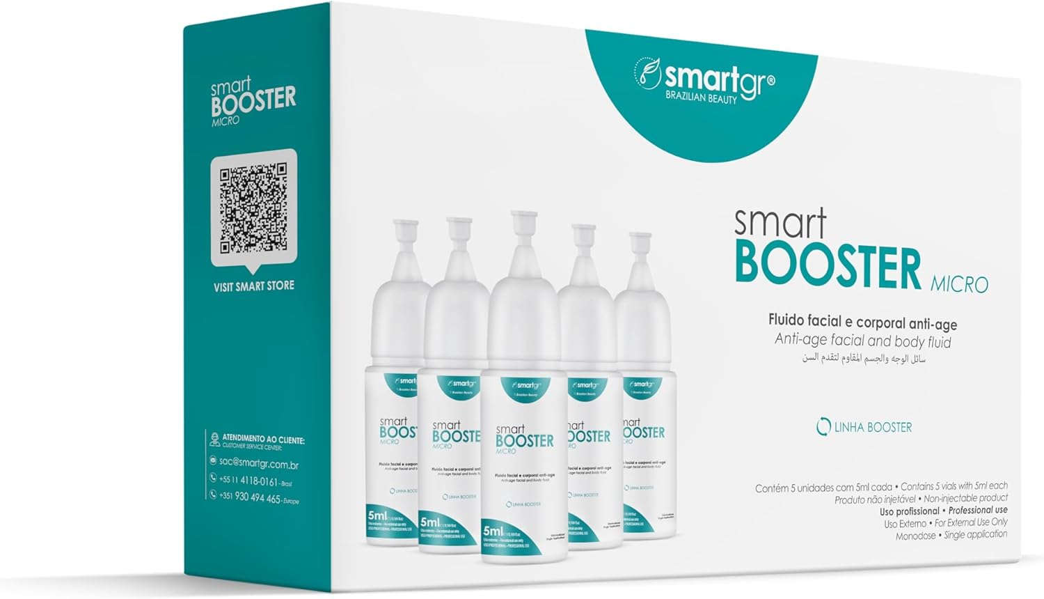 Smart Booster - Renovador Cutâneo - 5 Monodoses de 5 mL - Smart GR ...