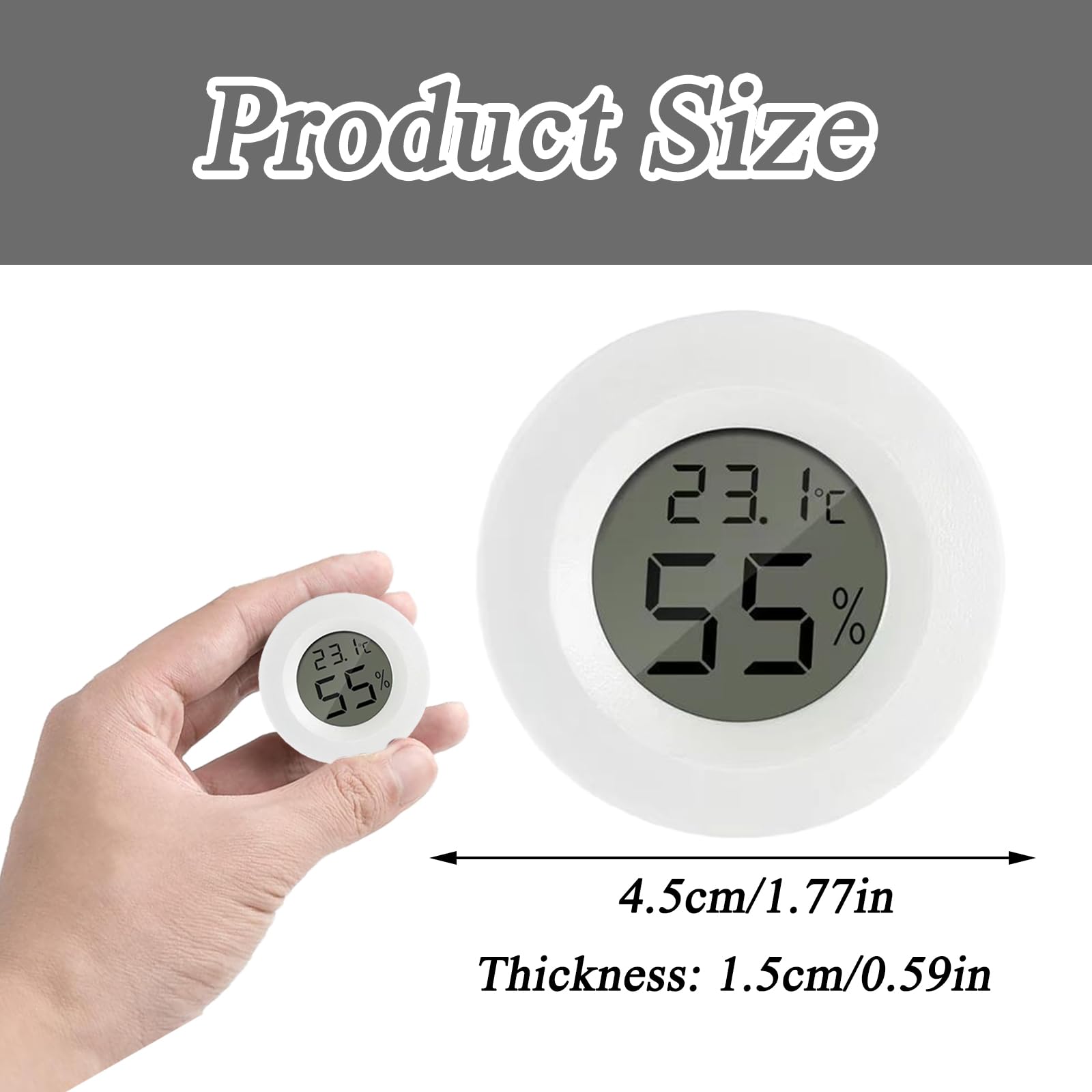 2 Pcs Reptile Thermometer, Reptile Tank Accessories, Digital ...