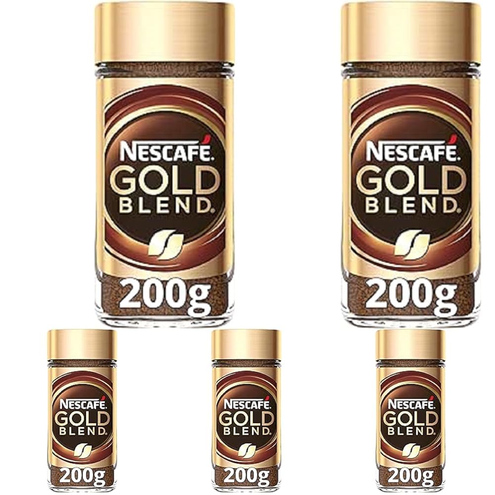 Nescafe Gold Blend Instant Coffee, 200g (Pack of 5) : Amazon.co.uk: Grocery