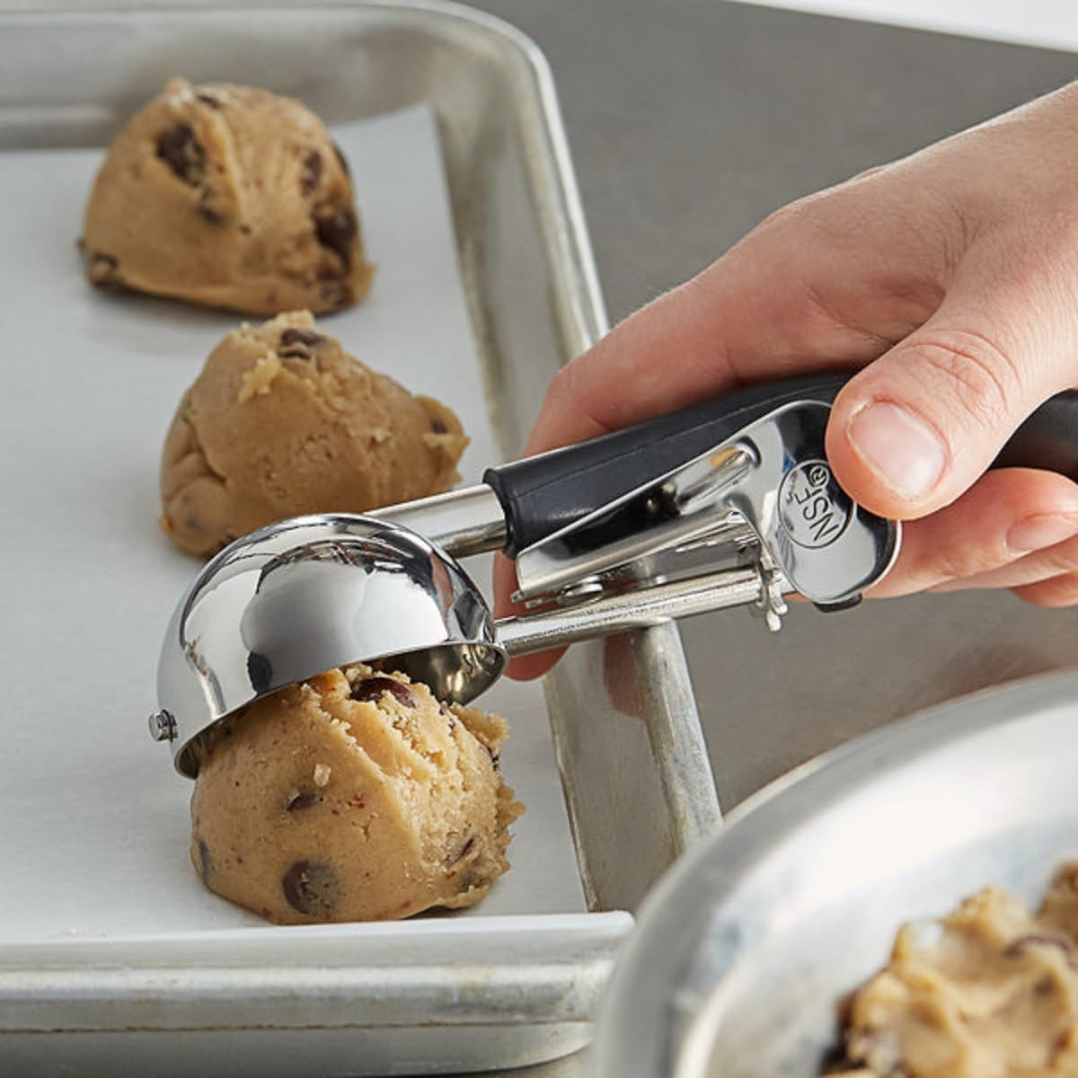 Snapklik.com : TrueCraftware- 1 Oz Lever Disher #30 Stainless Steel