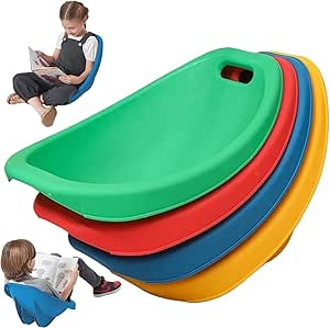 4-Pack Scoop Rocker Chairs for Kids, Toddler Reading Chairs.
