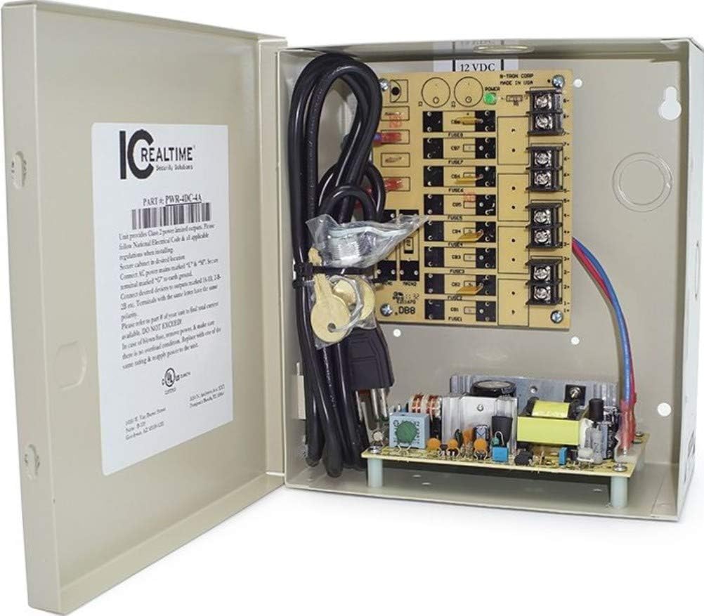 Amazon.com: IC Realtime PWR-4DC-4A 4-Channel 12VDC Power Distribution ...