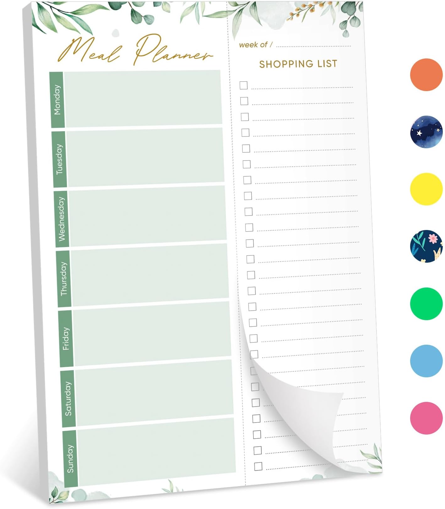 Amazon.com : Weekly Meal Planner Notepad by Julianne & Co. - Food ...
