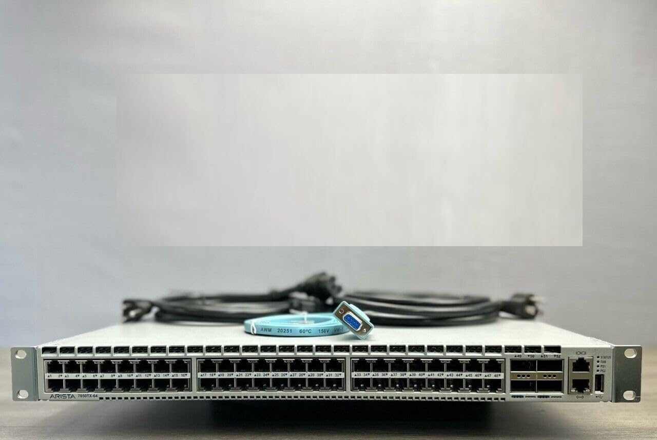 Amazon.com: Arista DCS-7050TX-64-R 48xRJ45 (1/10GBASE-T) & 4xQSFP+ Dual ...