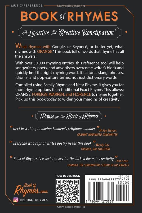 Snapklik.com : Book Of Rhymes: A Laxative For Creative Constipation