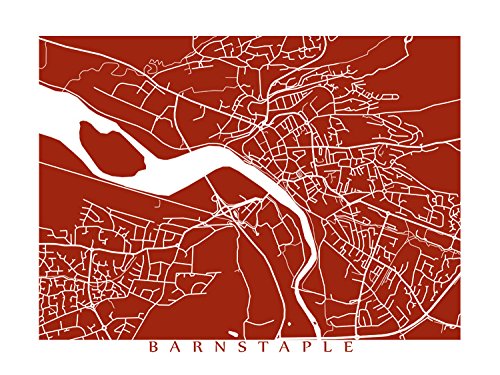 Amazon.com: Barnstaple Map Print : Home & Kitchen