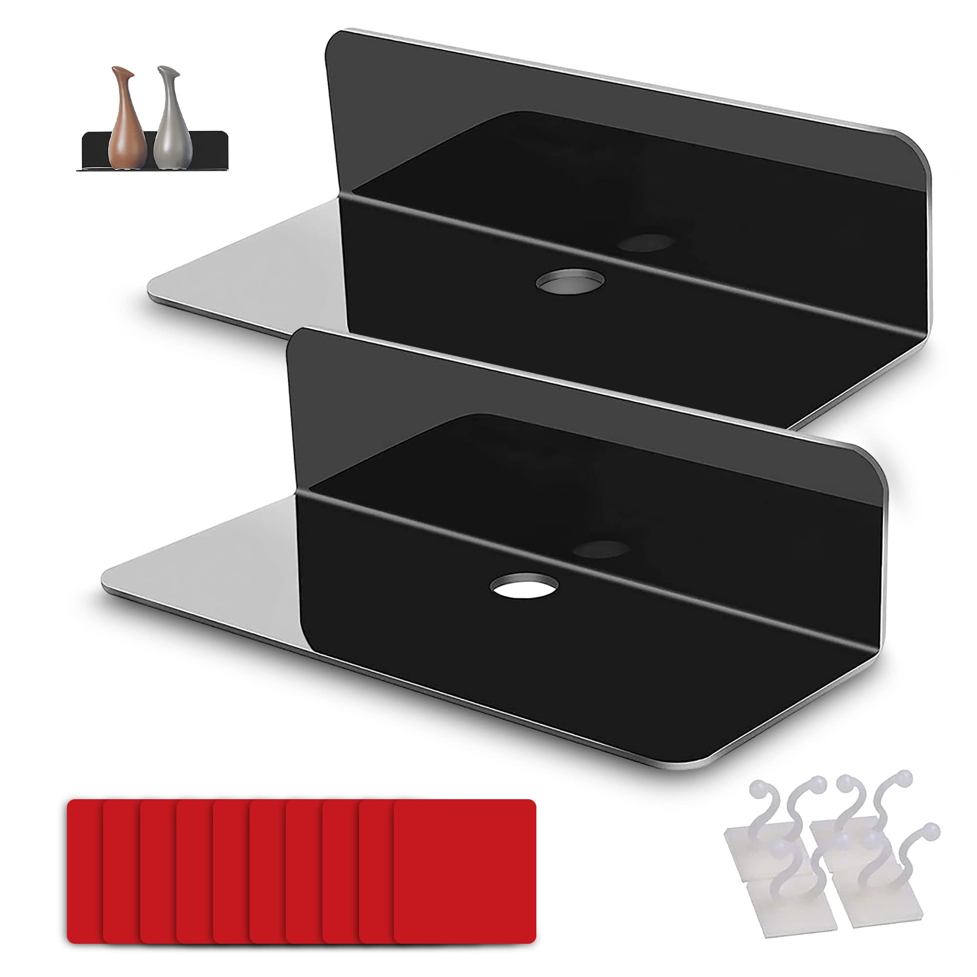 Shelves That Stick To Walls Best Bedside Wall Shelves With Lamps: 10