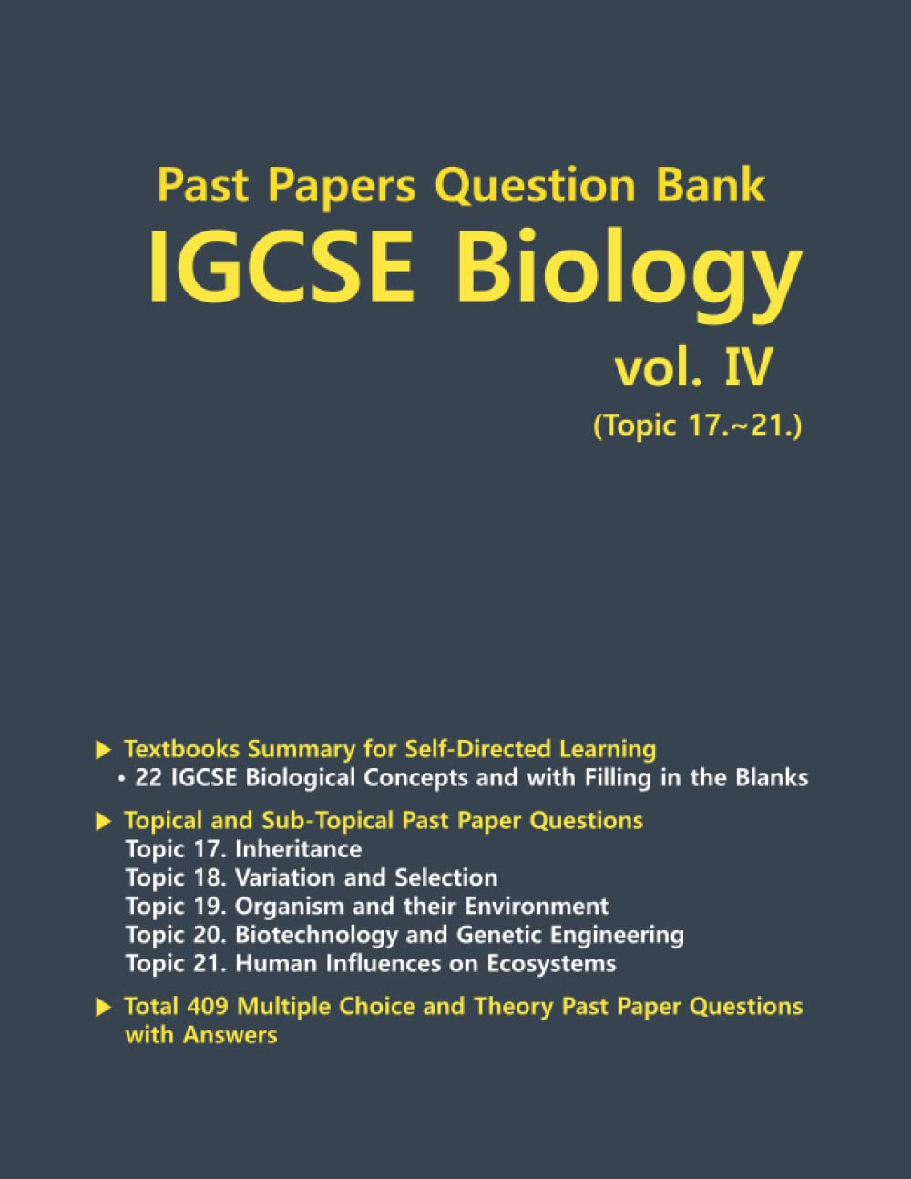Past Papers Question Bank Igcse Biology Vol 4 Igcse Biology ...