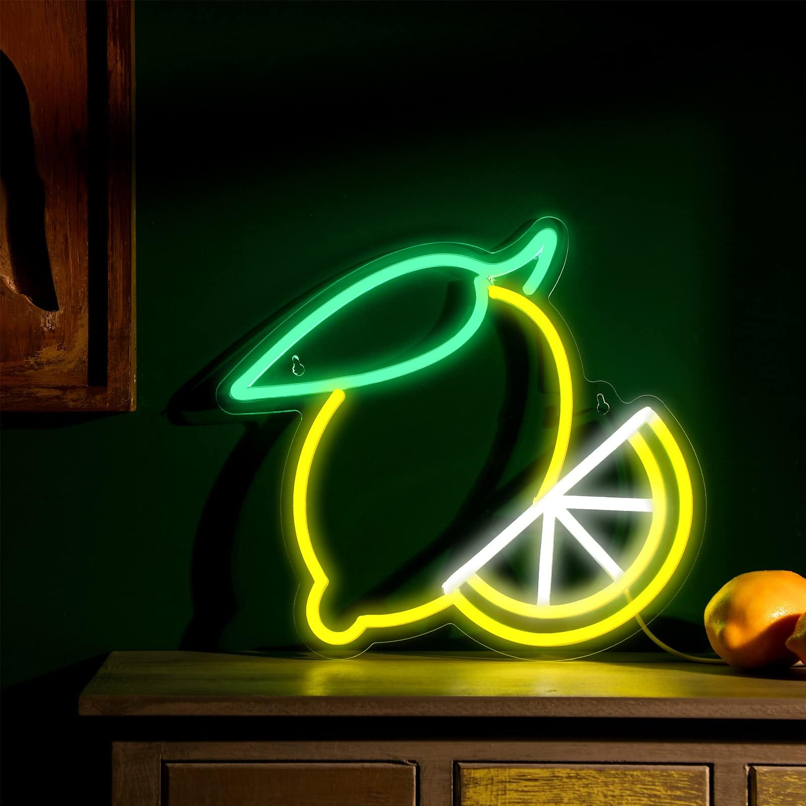 Wettal Neon Sign Cute Fruit Shape Neon Light Avocado Watermelon LED ...