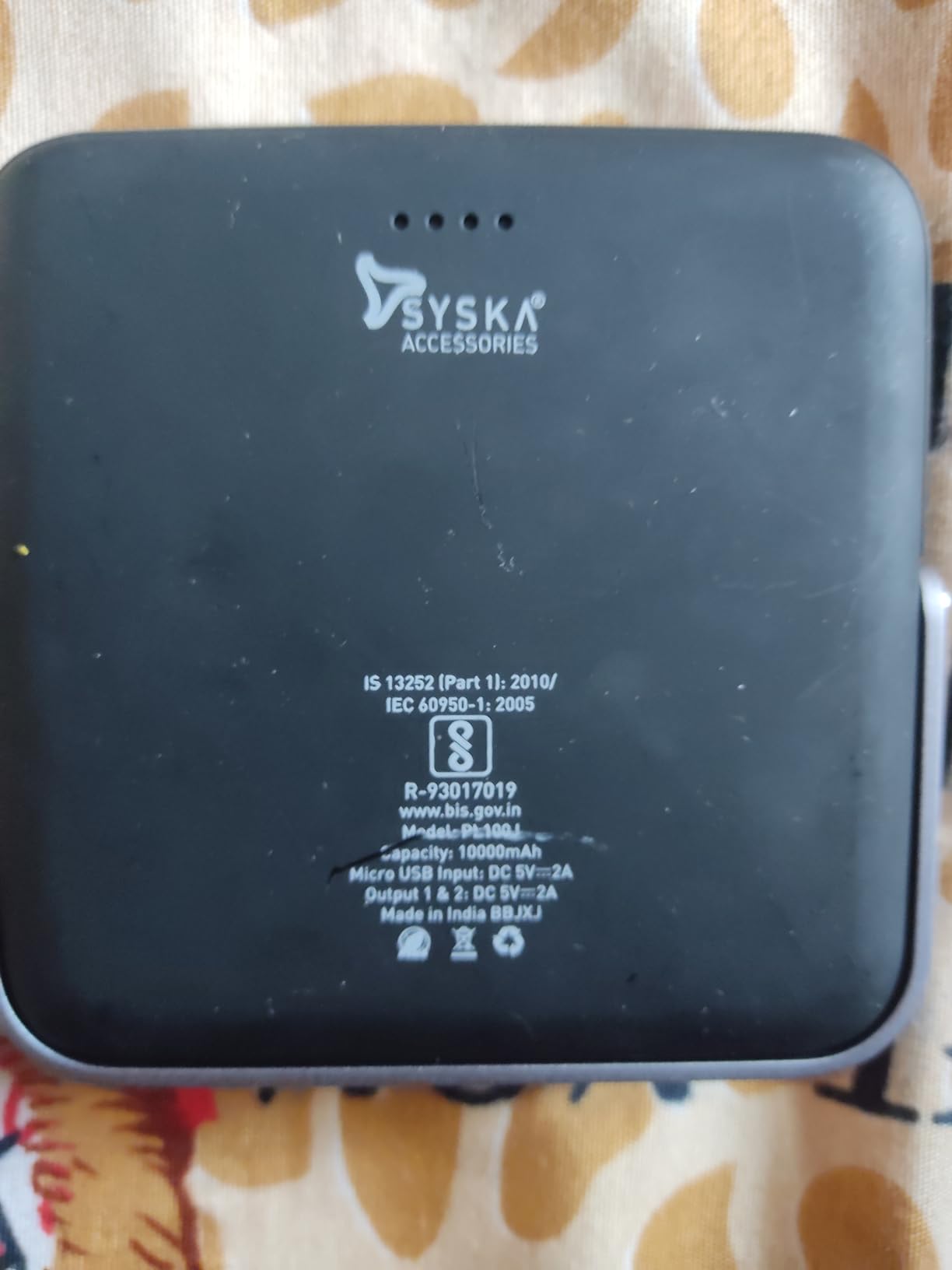 SYSKA Power Bank 10000mah | 6 months Warranty | PL100J, 3-in-1 Led ...