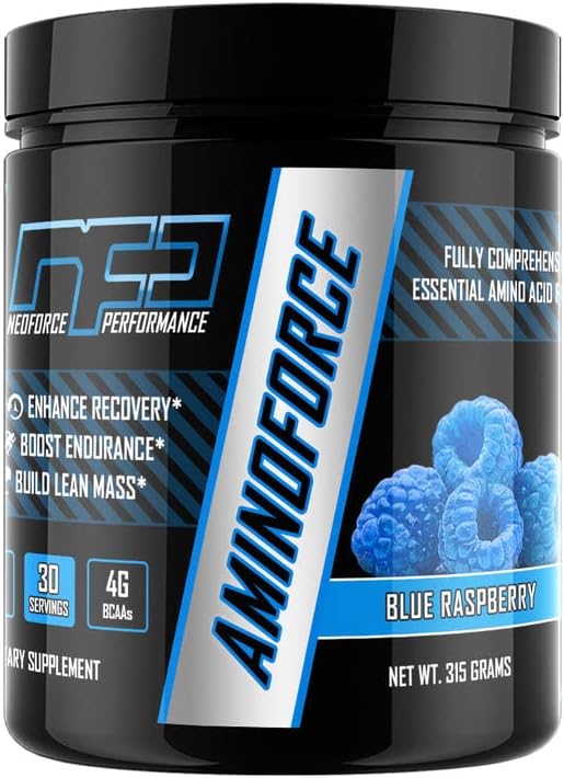 Amazon.com: AMINOFORCE Essential Amino Acids - Blue Raspberry, 30 ...