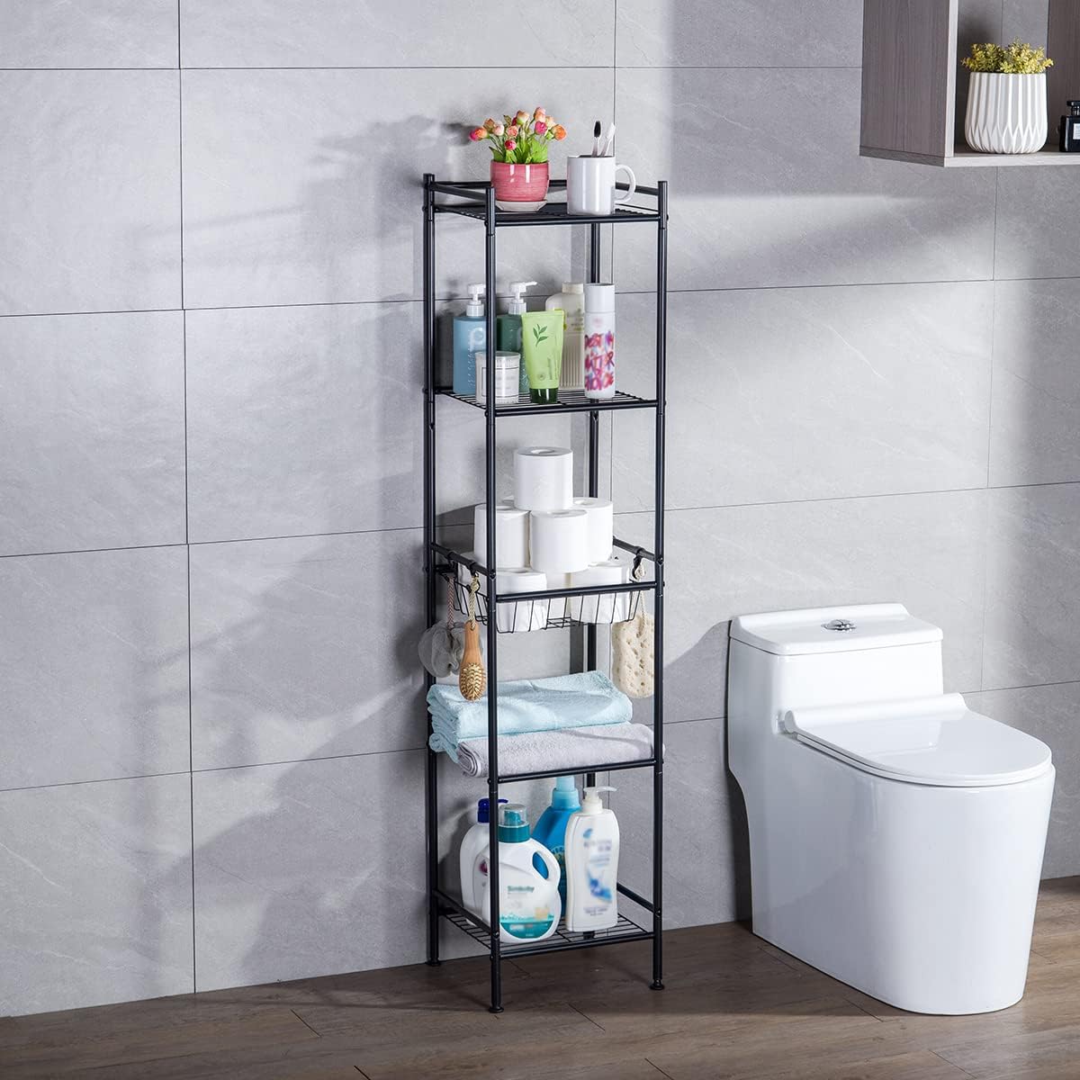 Amazon.com: L&H UNICO 3-Tier Free Standing Wire Rack Durable Metal ...