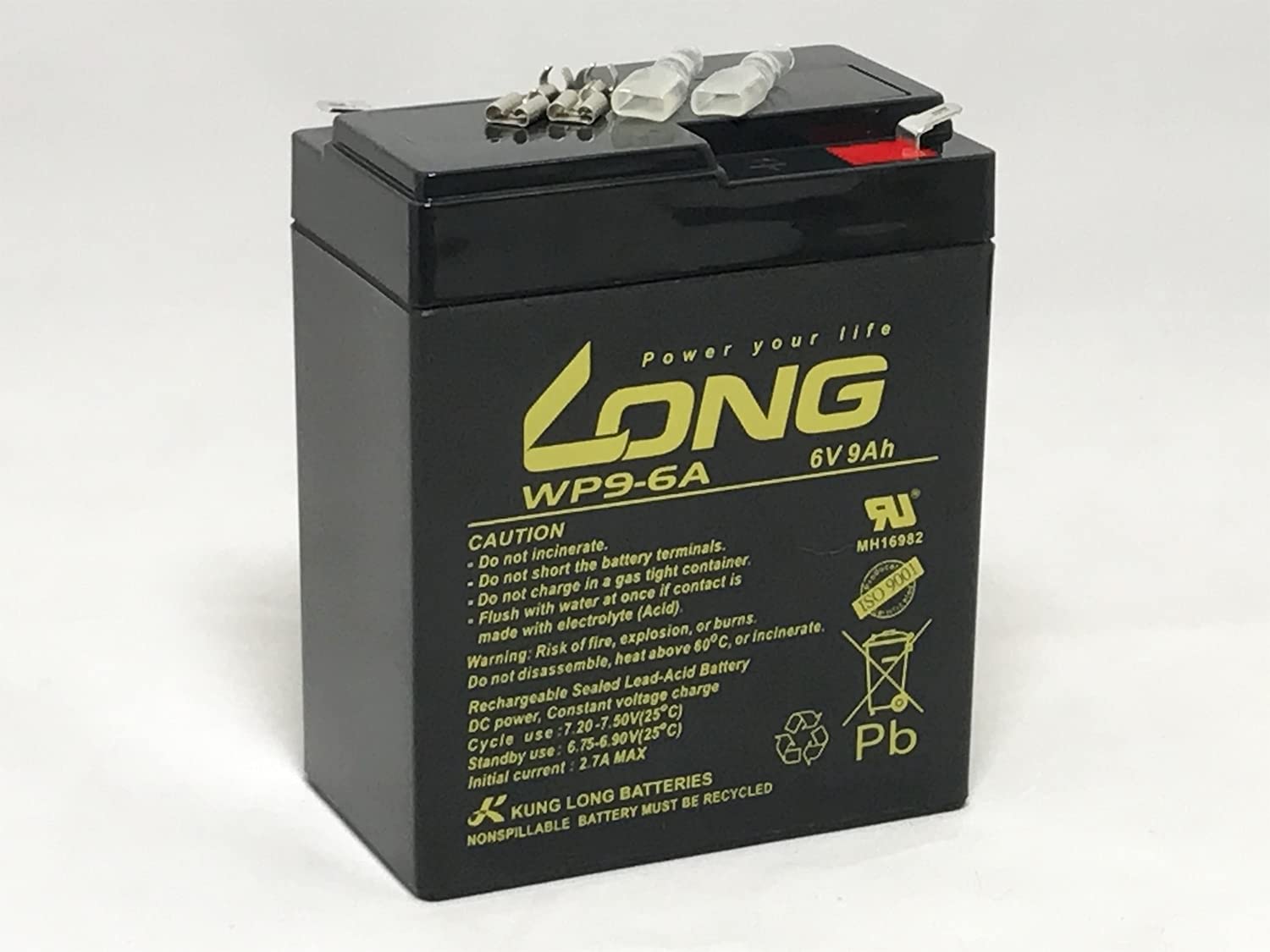 Amazon.co.jp: 完全密封型鉛蓄電池 WP9-6A 6V 9Ah : 車＆バイク