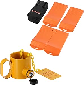 Amazon.com: BOYISEN 5th Wheel King Pin Lock and Tire Saver Ramps 4 Pack ...