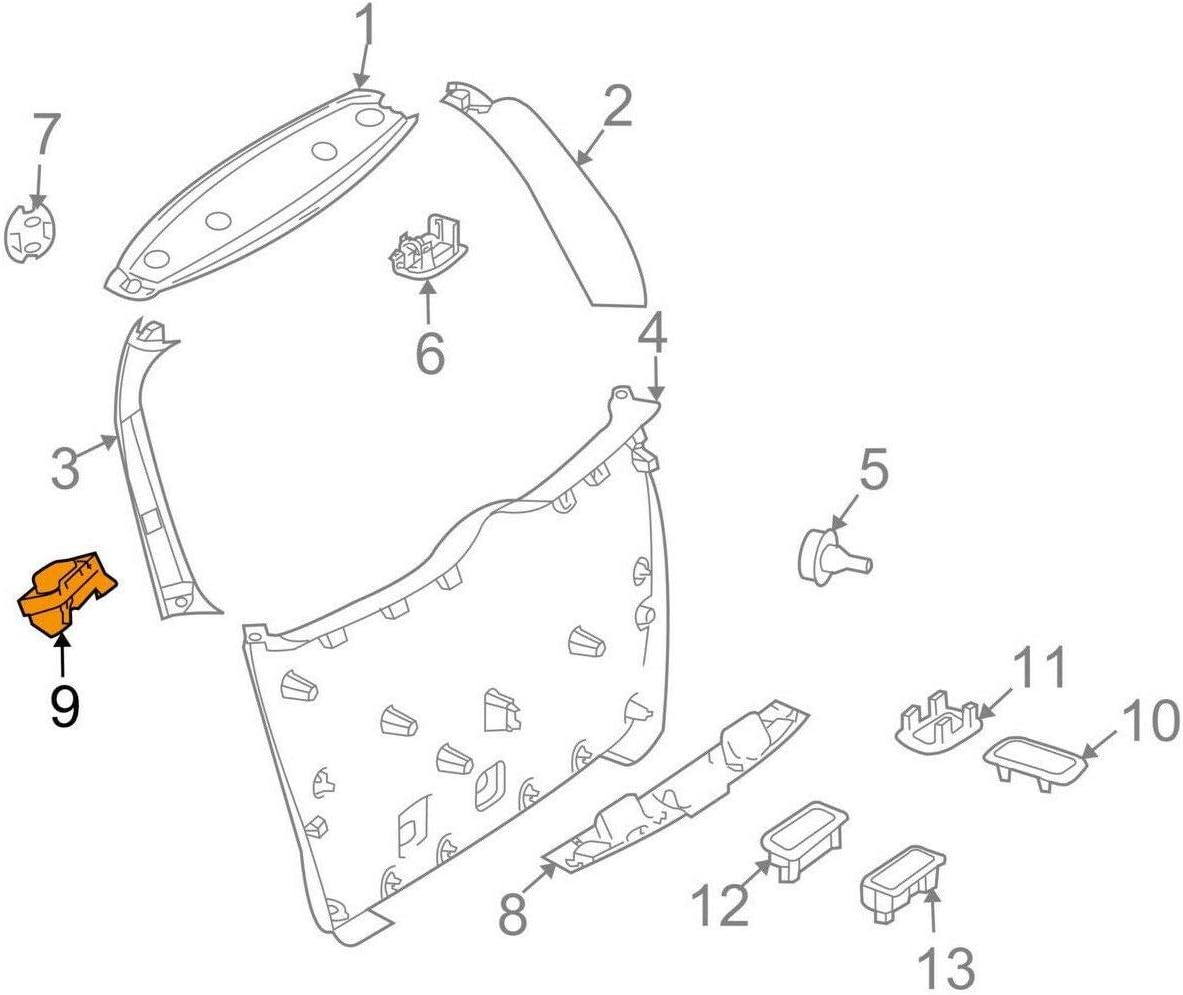 Amazon.com: Rear Tailgate Inner Handle A1647600561 : Automotive