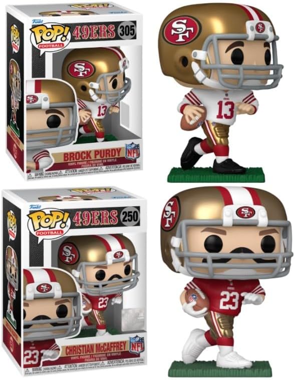 Amazon.com: Funko Christian McCaffrey/Brock Purdy (49ers) NFL Pop ...