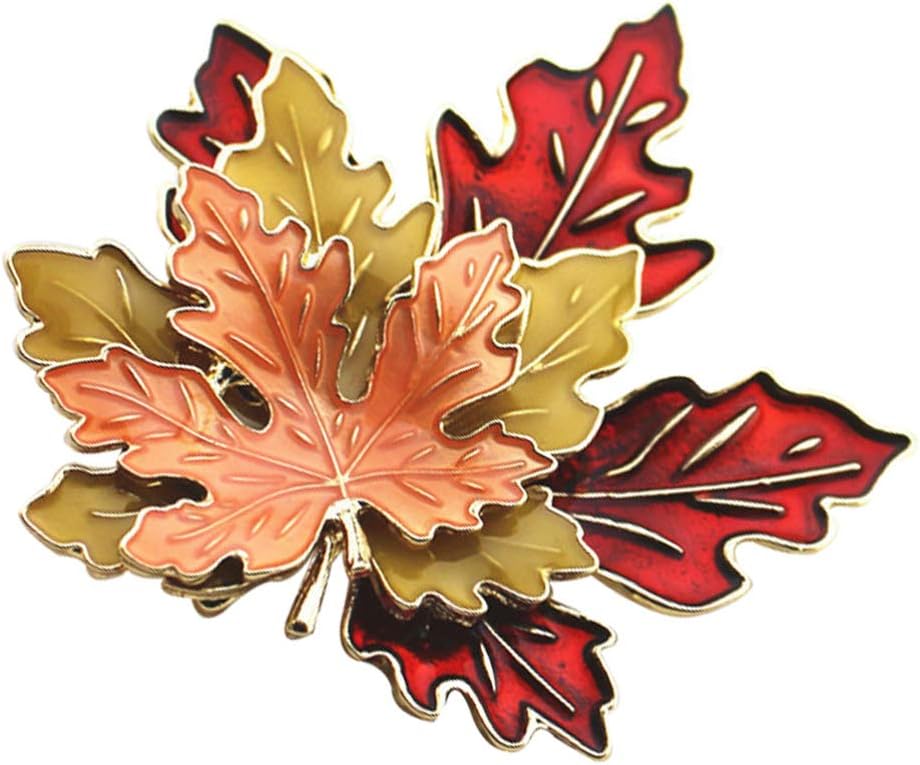 Thanksgiving Brooch Pin Autumn Brooch Fall Leaves Enamel Pin Maple Leaf ...