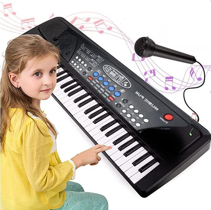 Kids Piano Keyboard, Piano for Kids with Microphone(Big Size) Portable ...