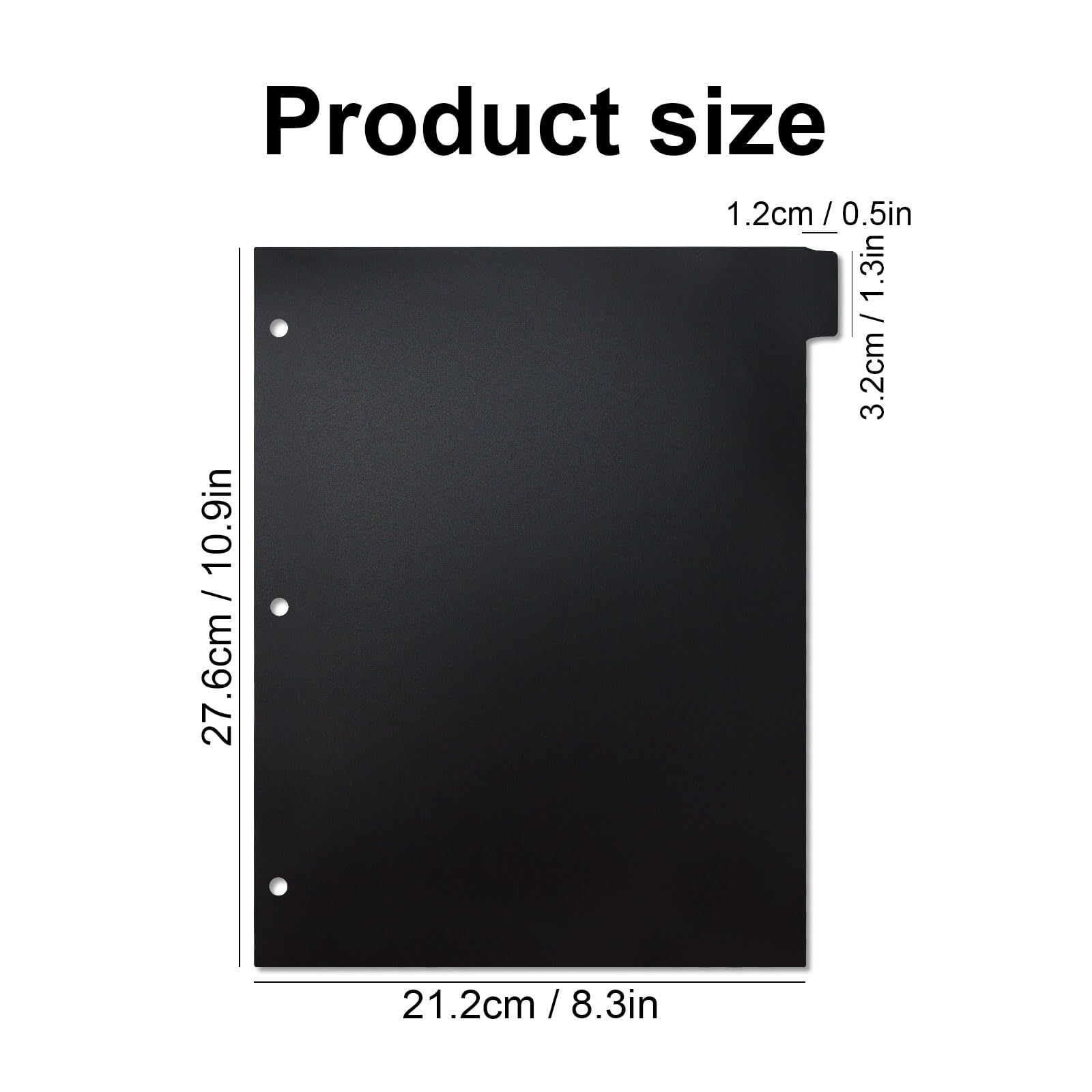 Snapklik.com : Koqye Plastic Dividers For 3 Ring Binders, 8-Tab Black 3 ...