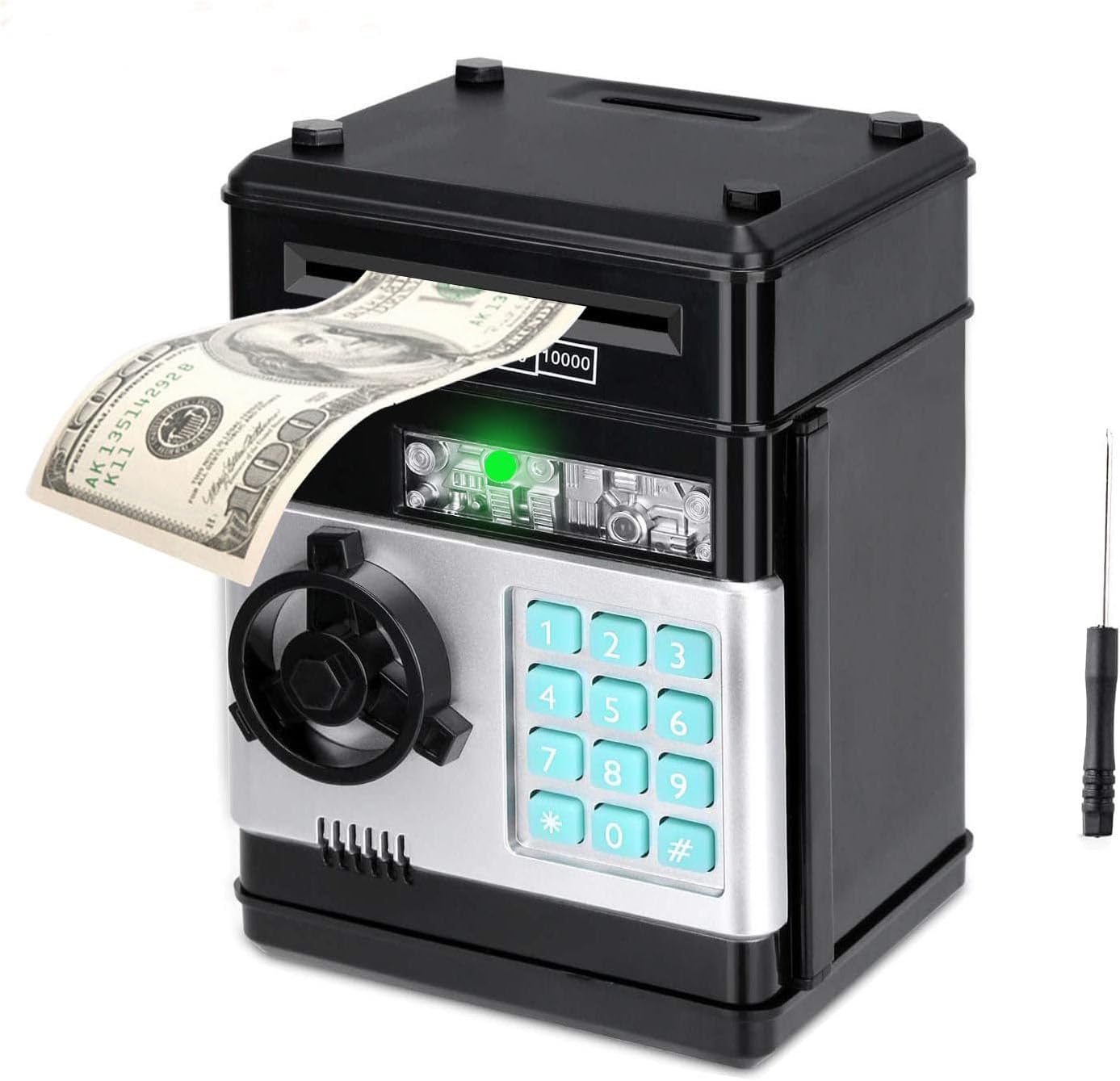 Amazon.com: Toy Safe Box, Electronic ATM Piggy Bank, Money Coin Savings ...