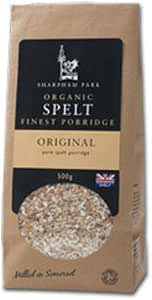 Sharpham Park Organic Spelt Porridge, 500g : Amazon.co.uk: Grocery