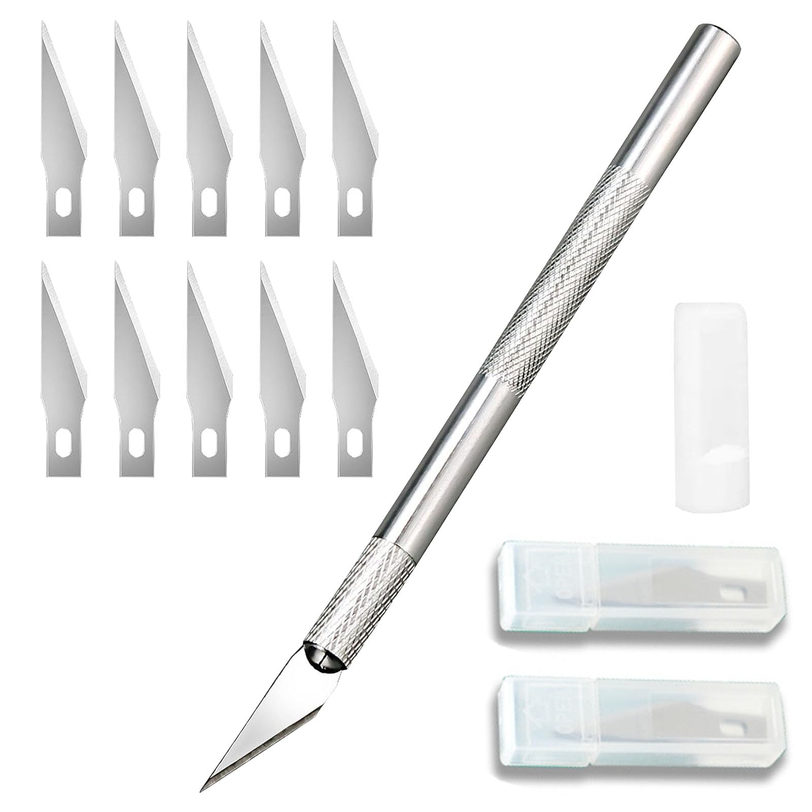Craft Knives Set 1Pcs Exacto Knife + 10Spare Replacement Craft Knife ...