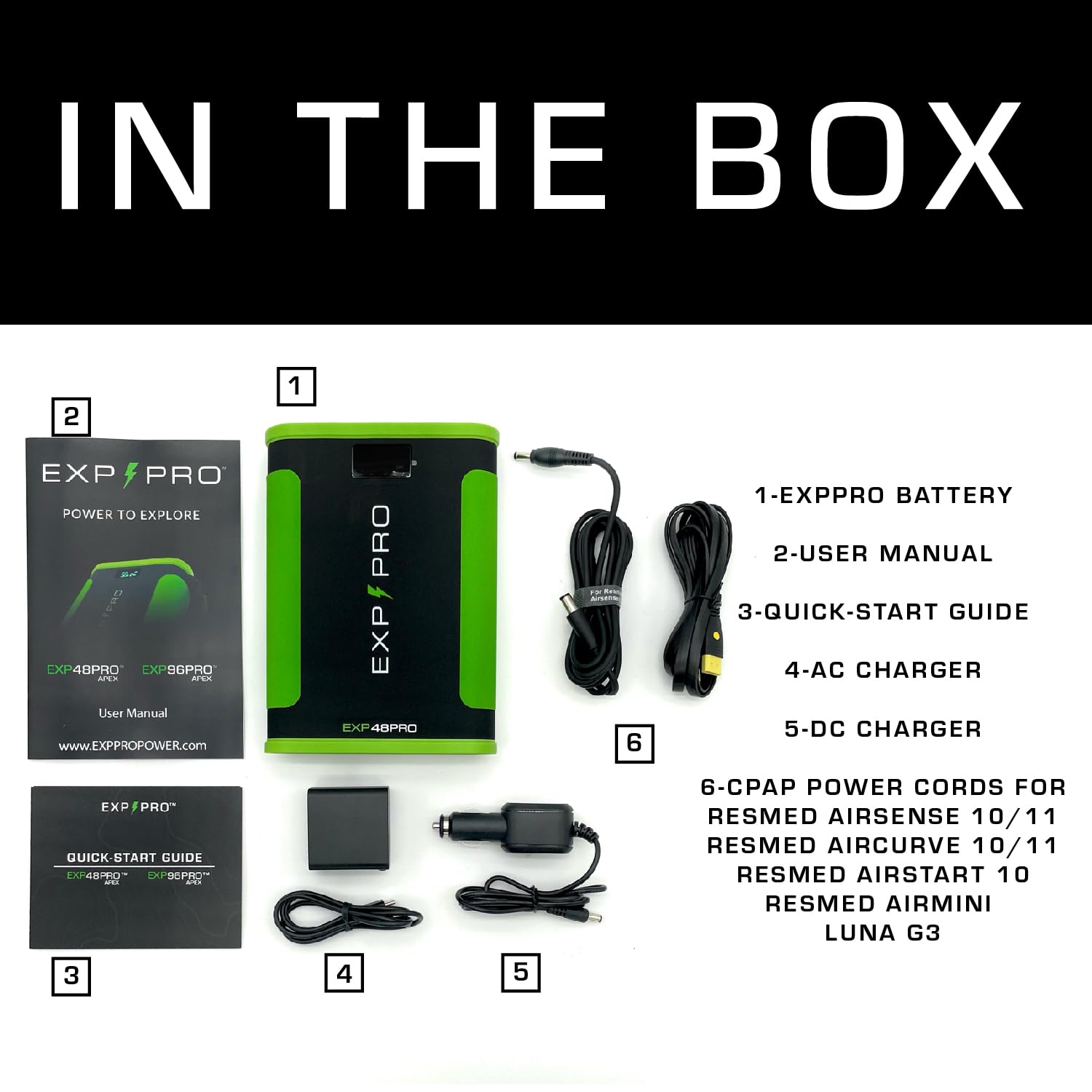 Snapklik.com : EXP48PRO APEX CPAP Battery- Backup Battery Power Supply ...