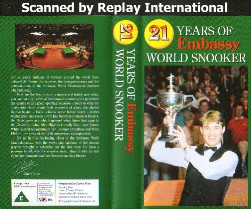 Amazon.com: 21 Years of Embassy World Snooker (Video Tap/PAL) : Movies & TV