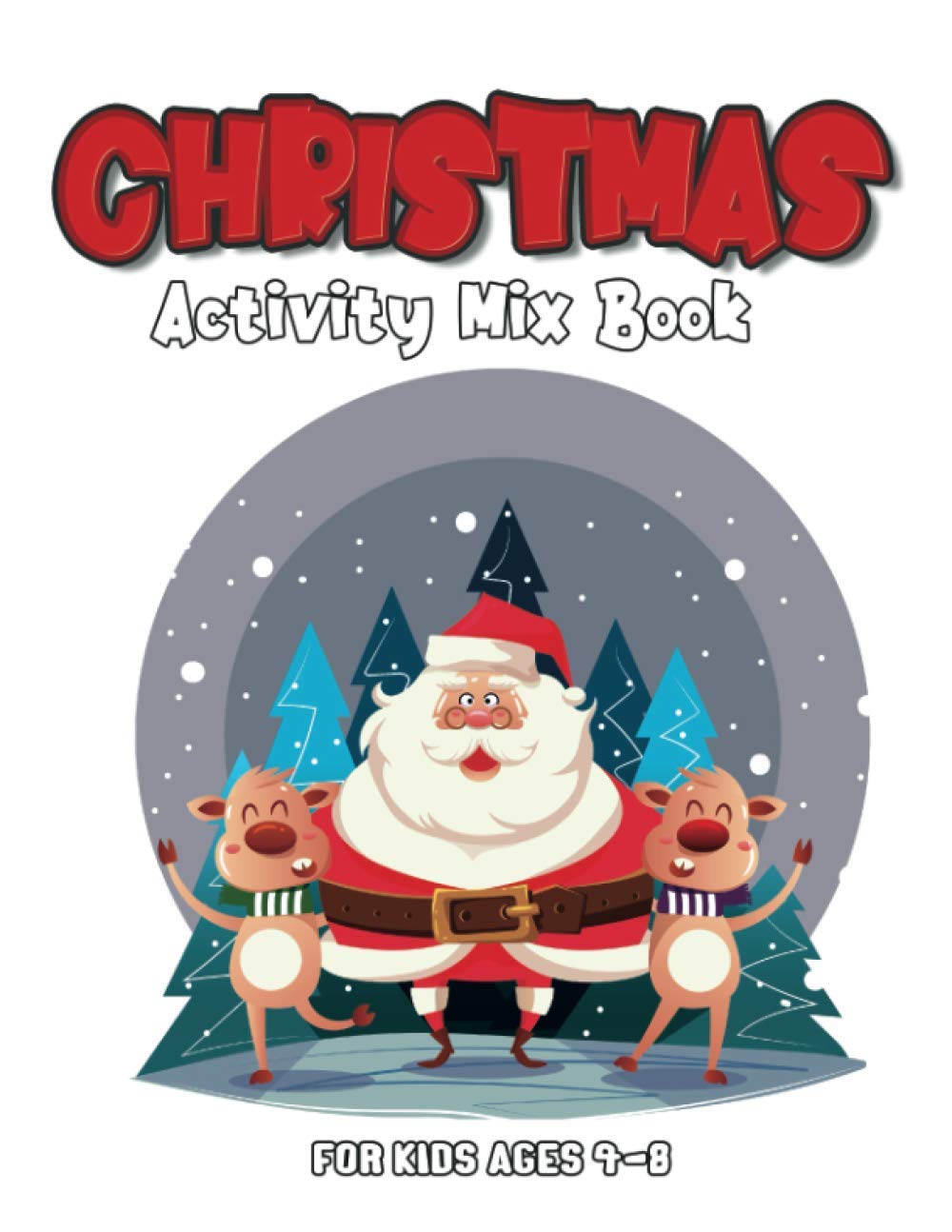 Buy Christmas Activity Mix Book For Kids Ages 4-8: Fun Exercise Games ...