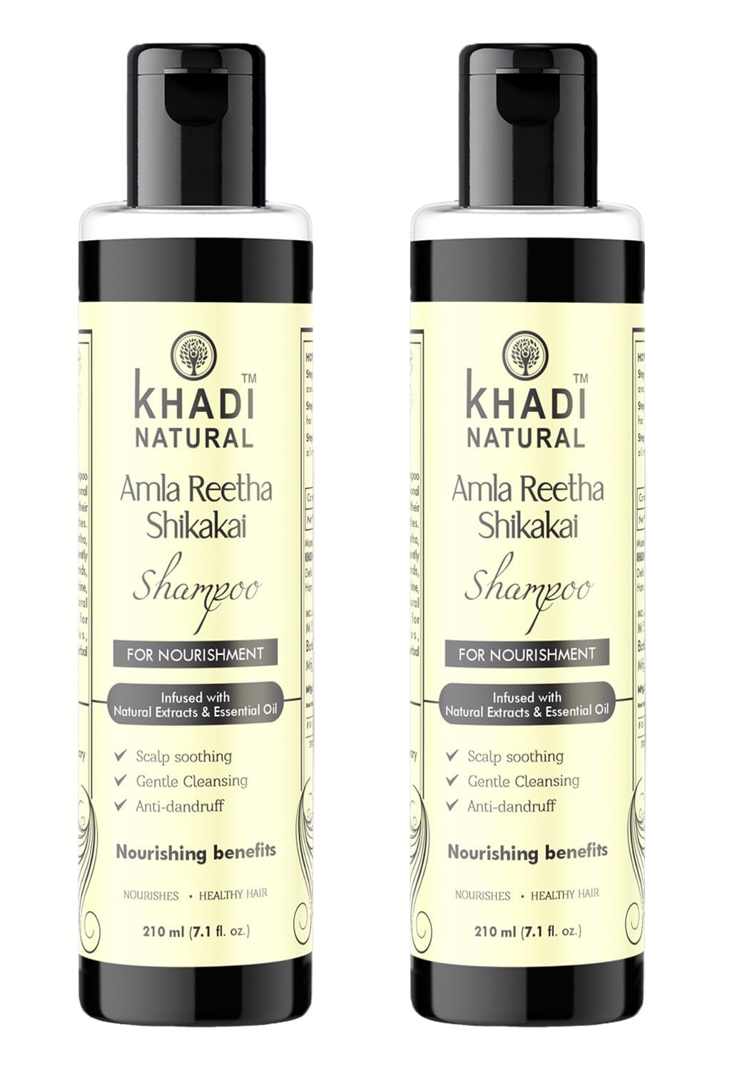 Buy Khadi Organic Amla Reetha Shikakai Shampoo 210Ml - Herbal Hair ...