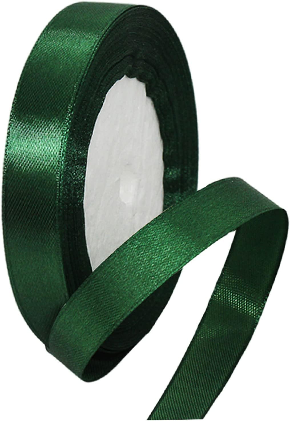Green - Satin Ribbon 25 METRES X 10MM for Wedding Favour Crafts Gifts ...