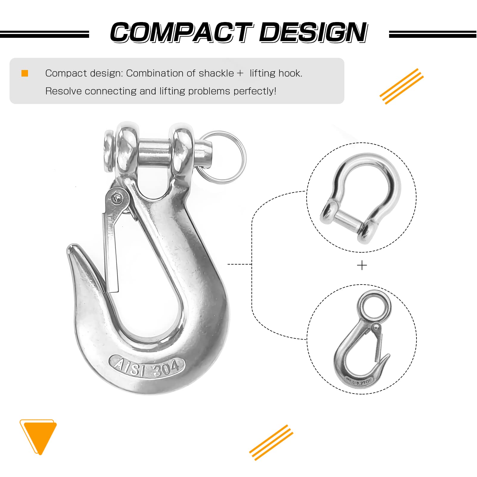 Truck Hooks 2-Pack Heavy Duty Stainless Steel Cargo Hooks – Slip ...