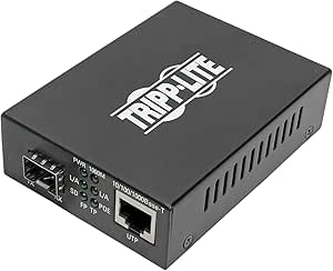 Tripp Lite Cusotomizable SFP Fiber Media Converter, Fiber to Ethernet ...