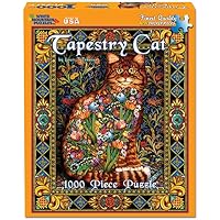 Amazon.com: White Mountain Puzzles Tapestry Cat - 1000 Piece Jigsaw ...