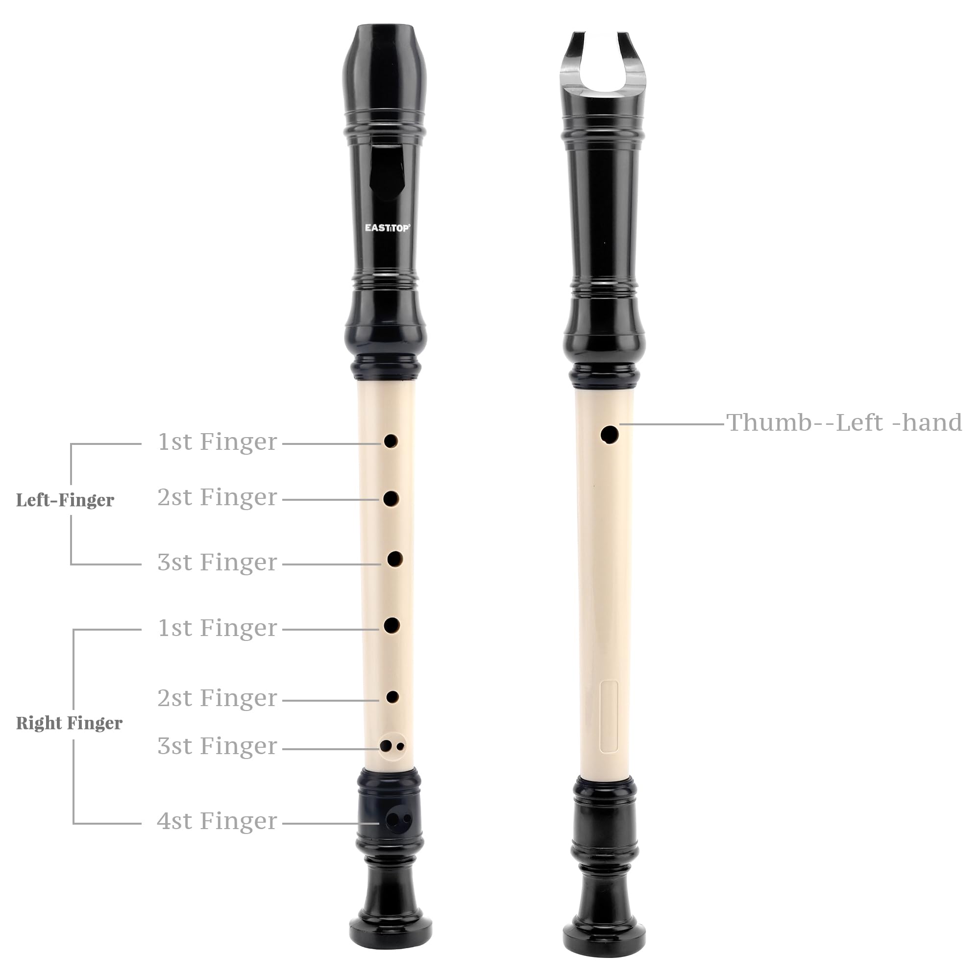 Snapklik.com : EAST TOP Soprano Recorder For Beginners, 8 Hole Plastic ...