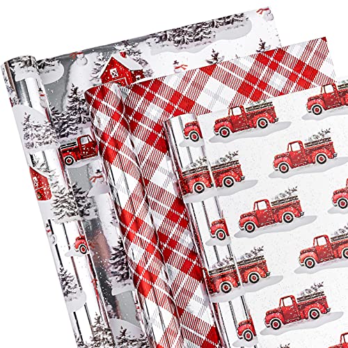 Snapklik.com : WRAPAHOLIC Christmas Wrapping Paper Roll - Mini Roll - 3 ...