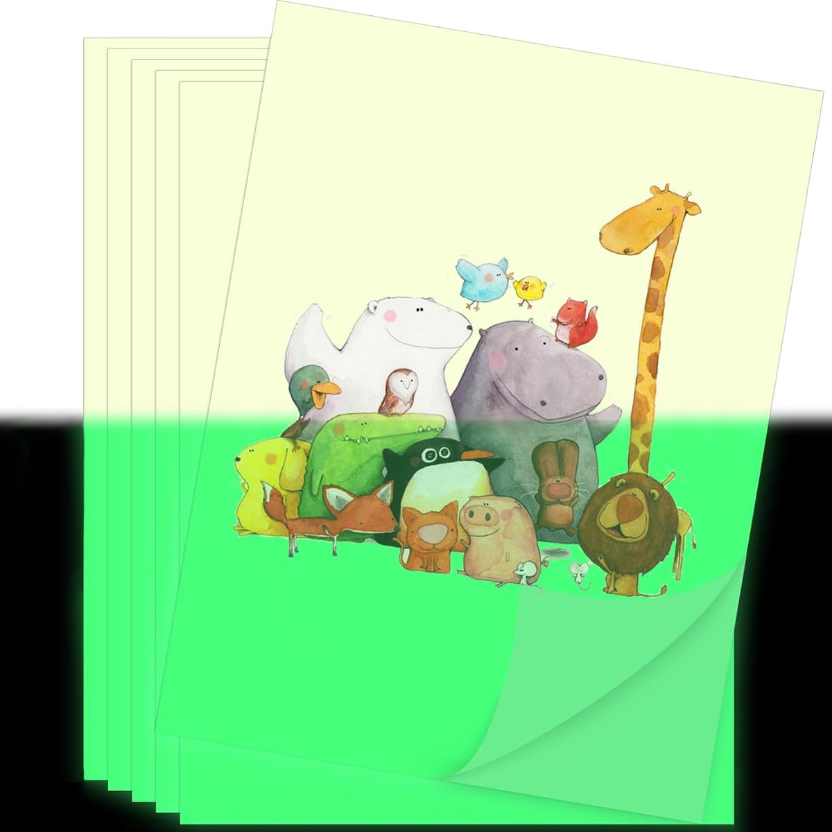 Pack Of 50 A4 Sheets Of Assorted Fluorescent Neon Paper : Amazon.co.uk ...