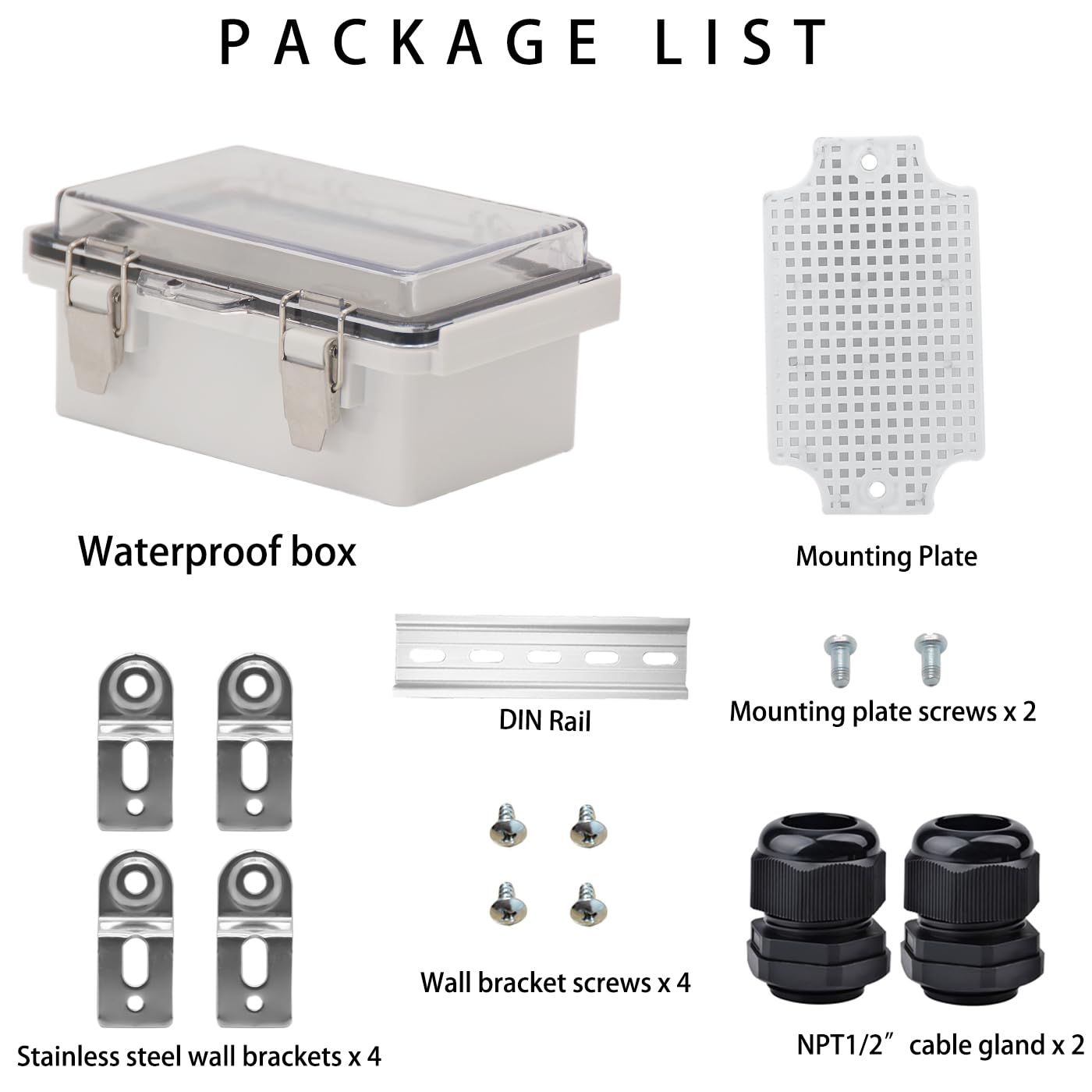 Waterproof Junction Box Wall Mount 30 Series Wall Mount Kit W/ Outdoor