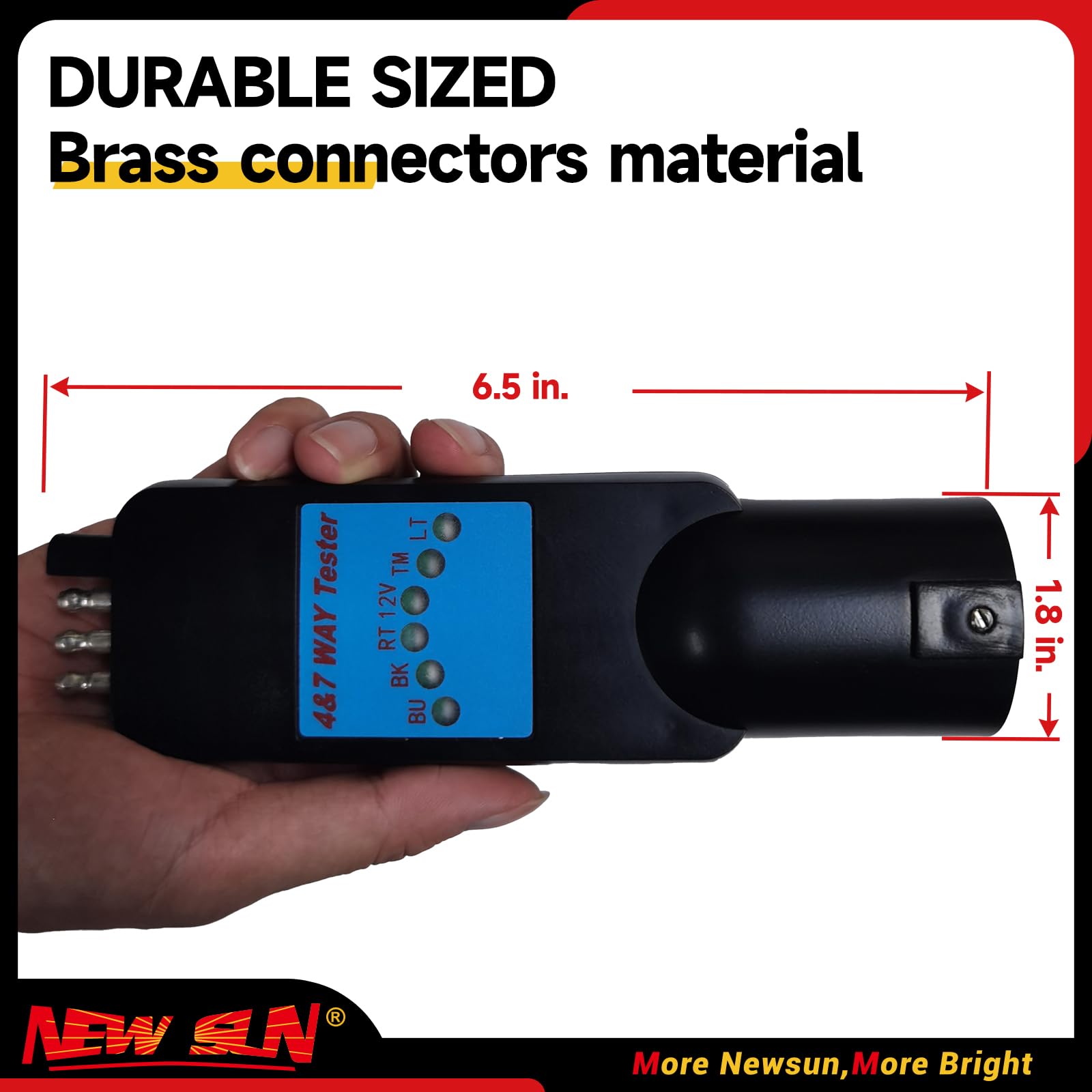 Snapklik.com : Adapter & Tester 2 In 1 Trailer Connector Tester, 7-Way ...