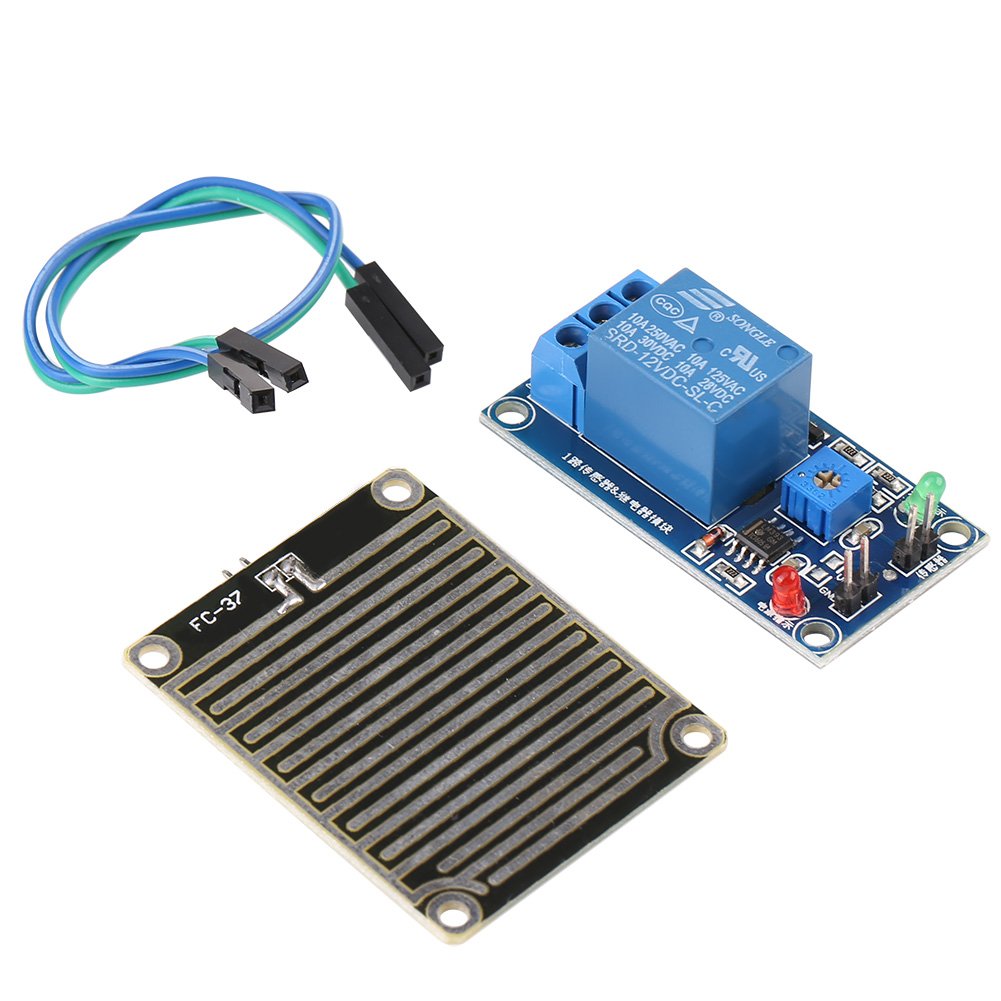 Buy 12V Raindrops Controller Module Rain Foliar Leaf Moisture Sensor ...