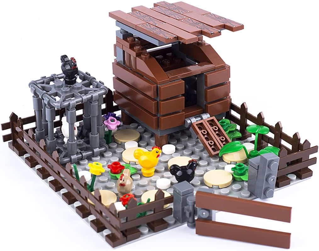 Amazon.com: BAENRCY Farm Field Set Building Blocks Plant Animal Crops ...