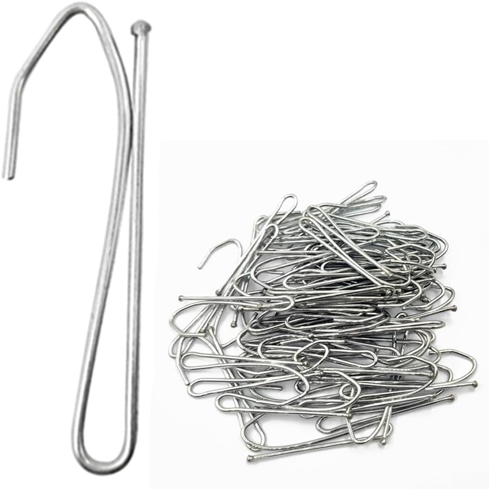 Amazon.com: 60pcs Stainless Steel Drapery Hook and Pin for Pleated ...