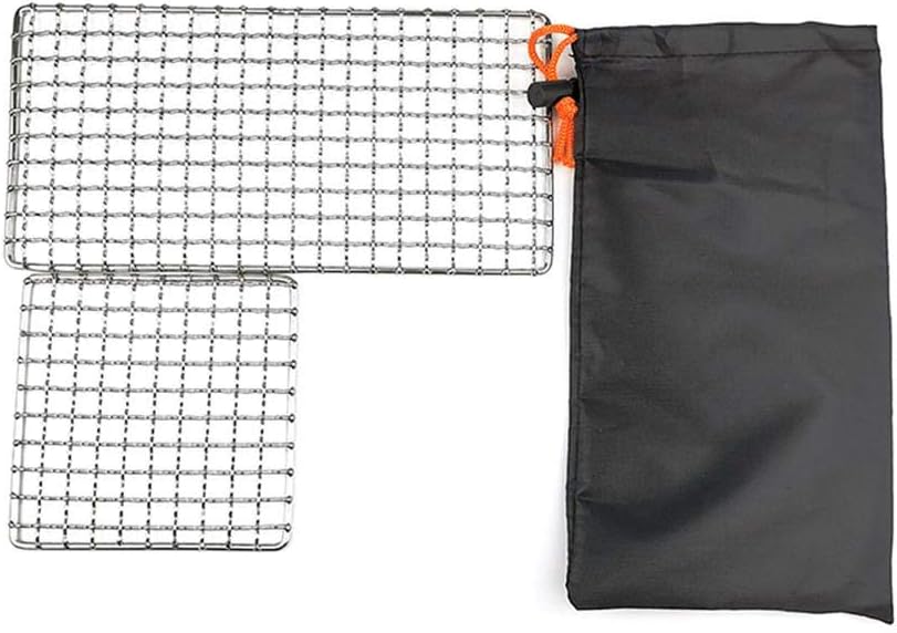 Ecisi Combo 2-Pack Stainless Steel Grill Net,The Original Bushcraft ...