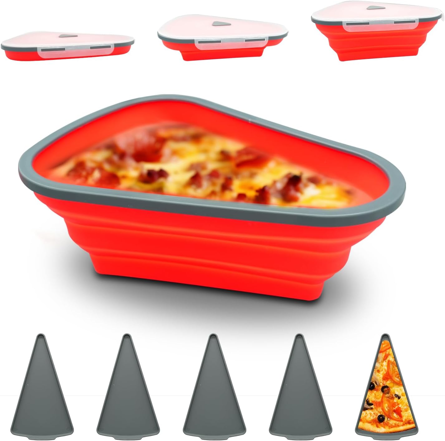 Amazon.com: NBZJ Pizza Storage Container, Reusable Pizza Storage ...