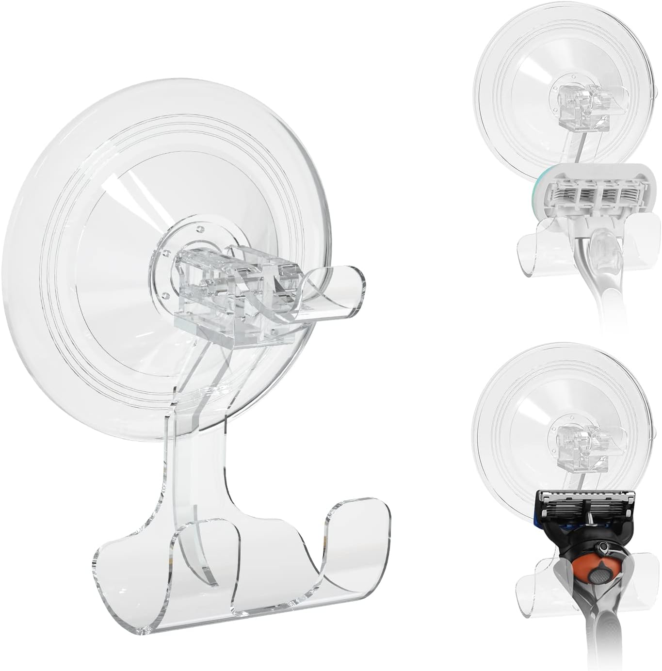 Amazon.com: Linkidea 3 Pack Razor Holder for Shower, Wall Mounted ...