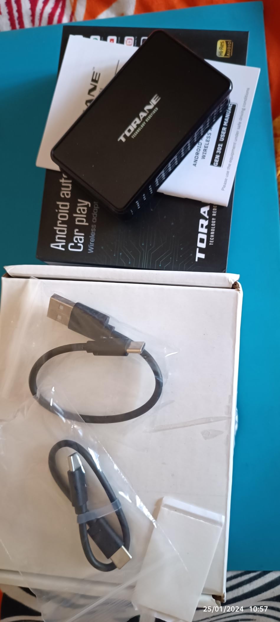 TORANE 2-in-1 Android Auto/CarPlay Wireless Adapter