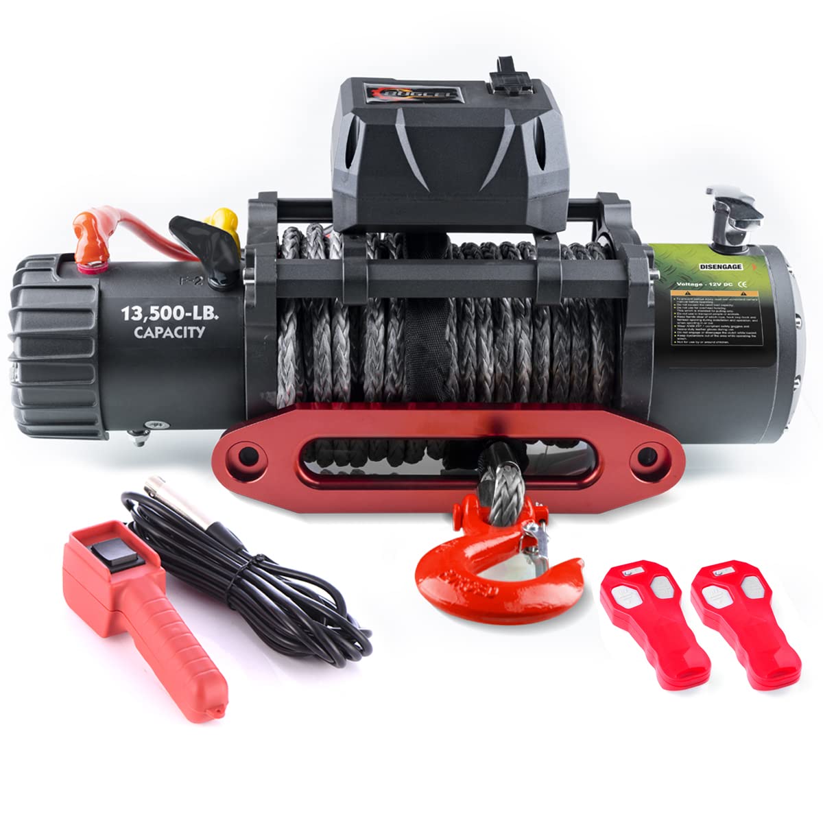 Buy RUGCEL WINCH 13500LB Winch Waterproof IP68 Electric Winch with ...