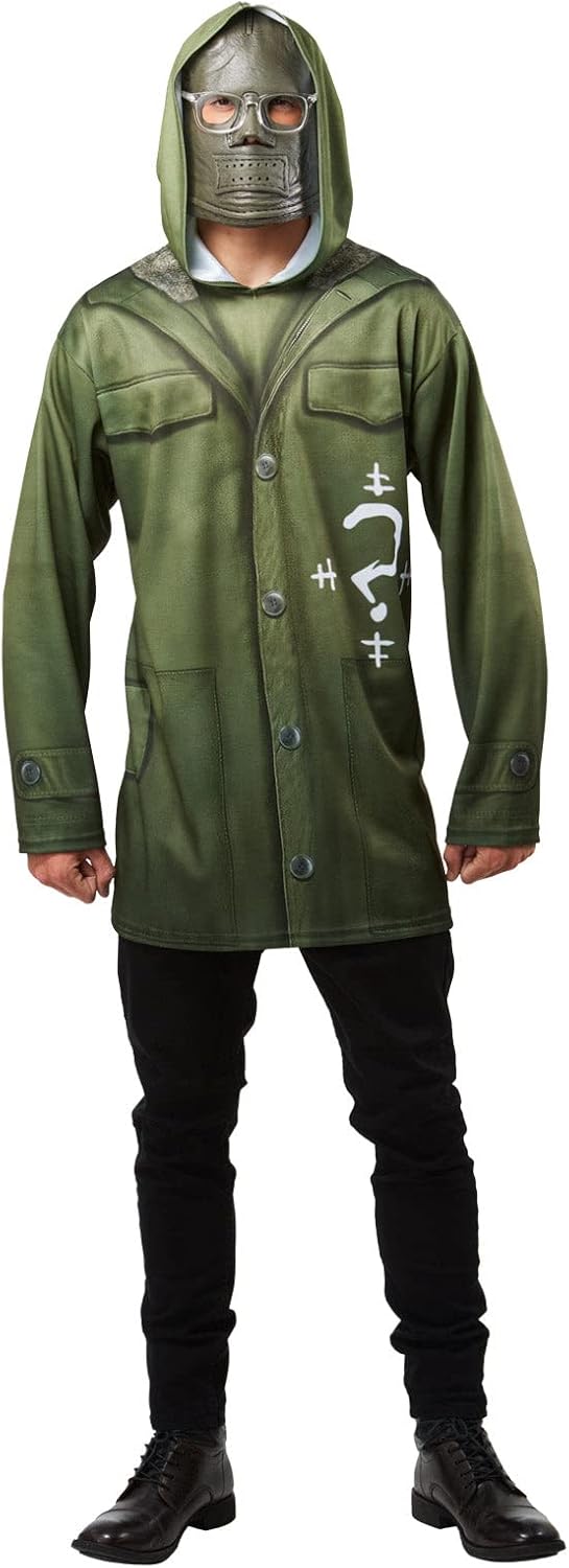 Amazon.com: Rubies Men's Dc the Riddler: the Batman Movie Costume Top ...